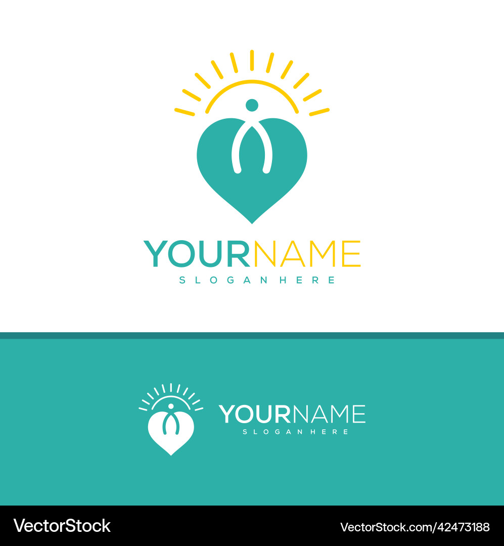 Love people logo design creative people Royalty Free Vector