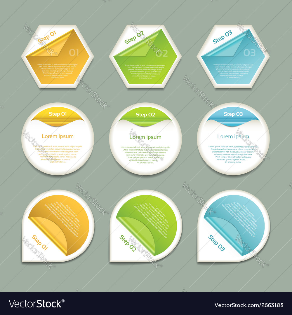 Progress background product choice or version Vector Image