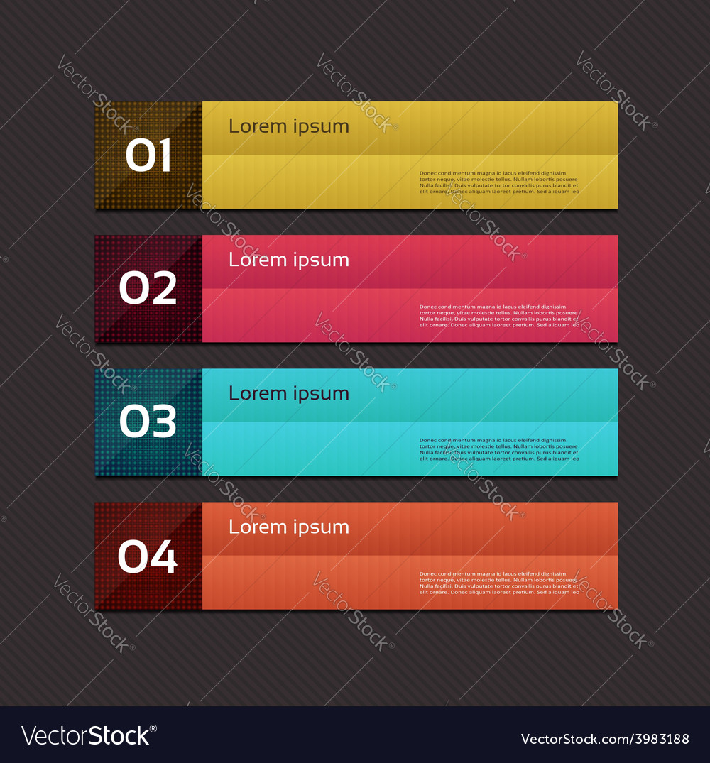 Progress background product choice or version Vector Image