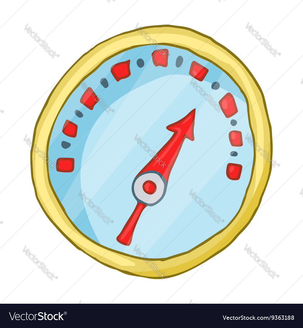 Speedometr icon cartoon style Royalty Free Vector Image Speedometr icon cartoon style Royalty Free Vector Image