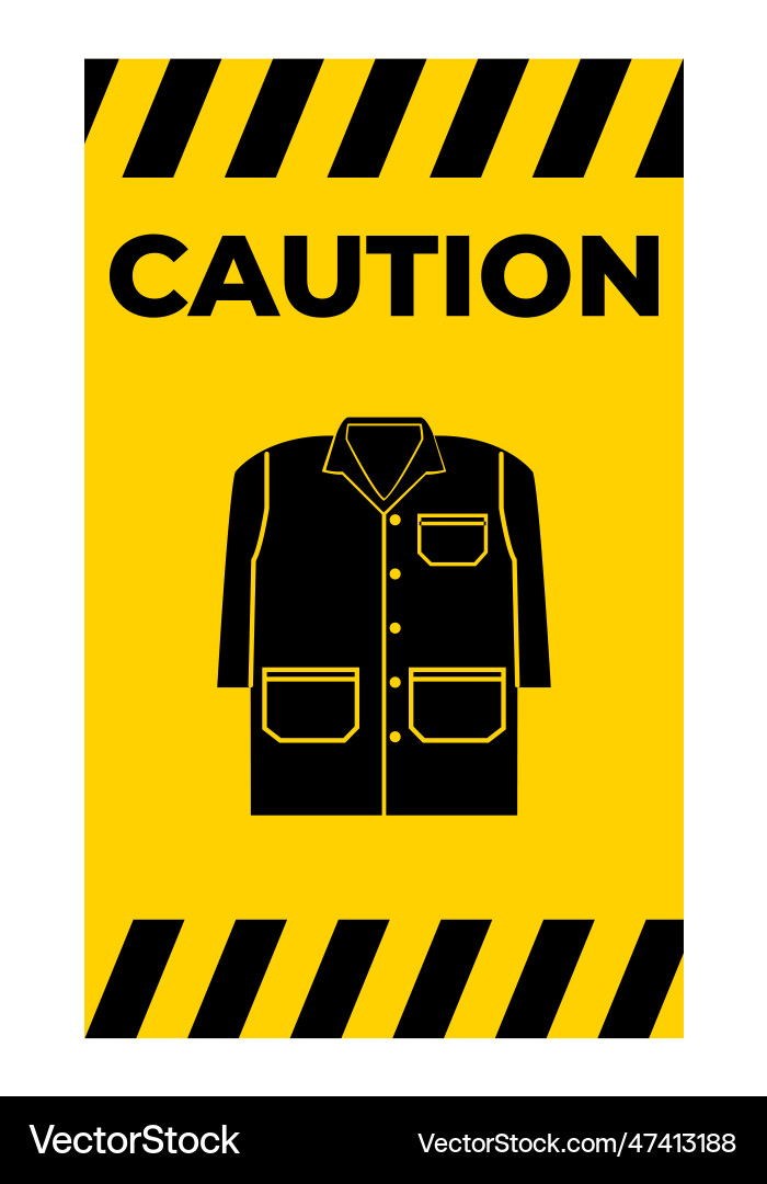 Symbol wear a gown isolate on white background Vector Image