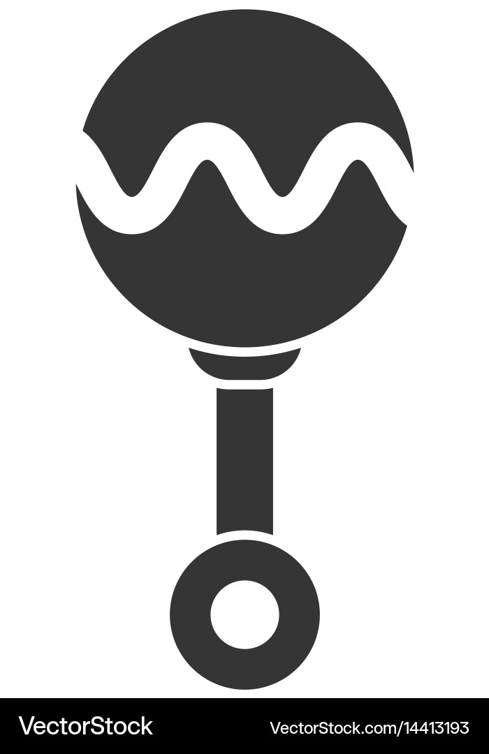 Baby rattler icon Royalty Free Vector Image - VectorStock