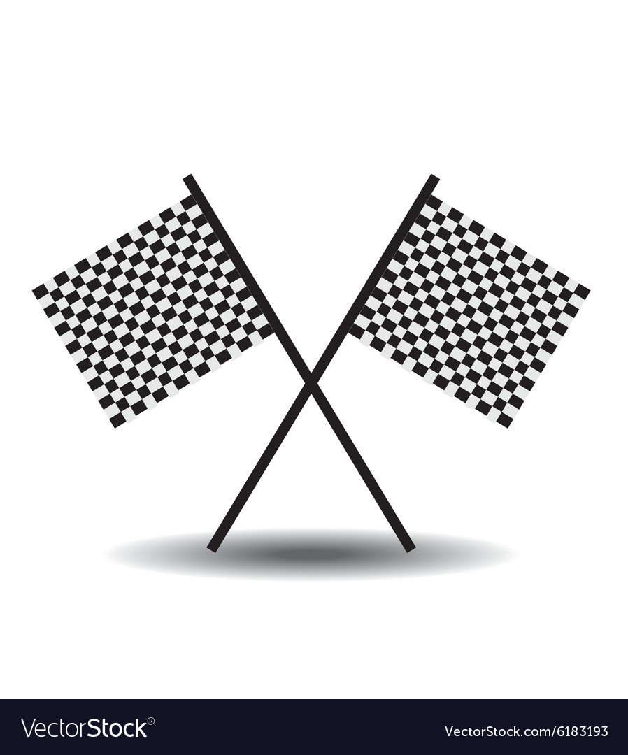 Checkered flag Royalty Free Vector Image - VectorStock