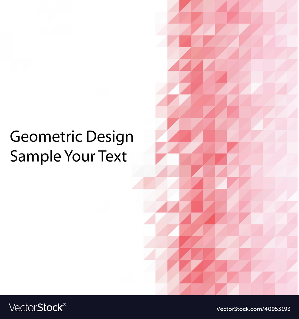 Pink abstract triangular background abstract Vector Image