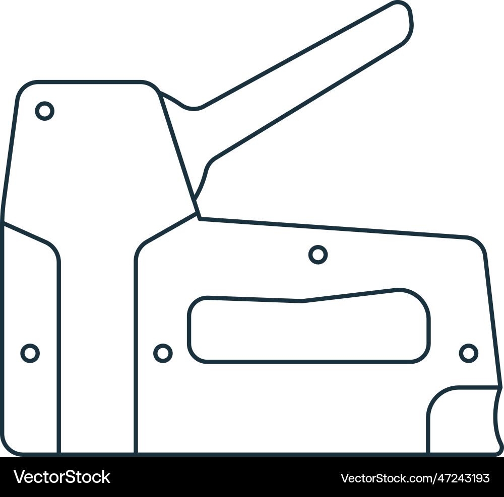 Staple gun icon monochrome simple sign from Vector Image