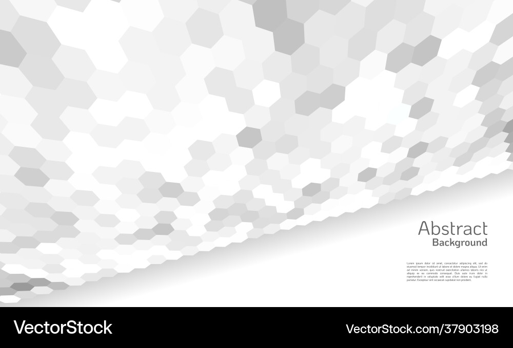 Abstract geometric background with white and gray Vector Image