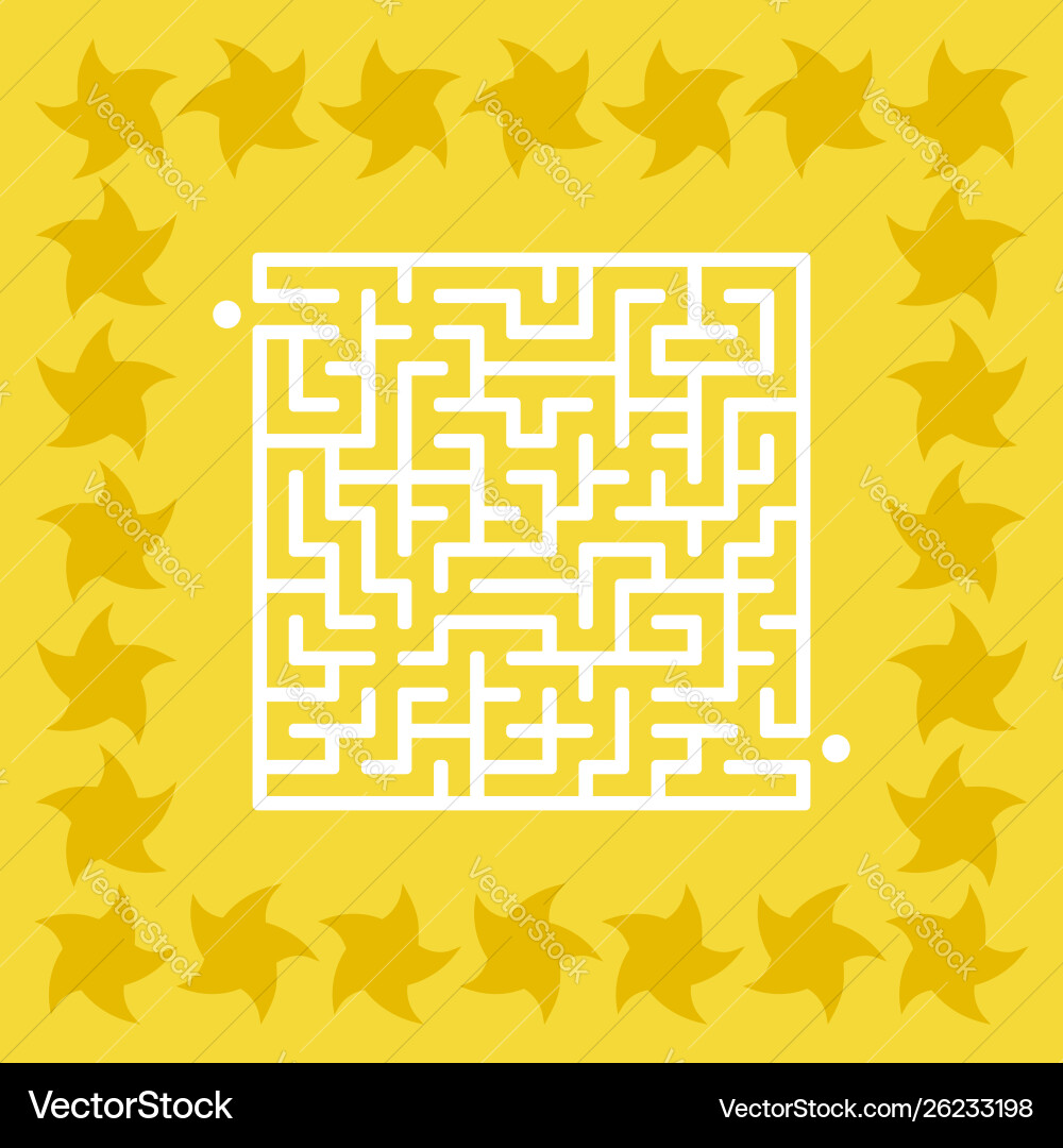 Abstract square maze game for kids puzzle Vector Image