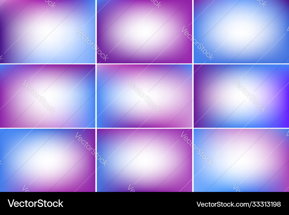 Blue and purple color banners gradient Royalty Free Vector
