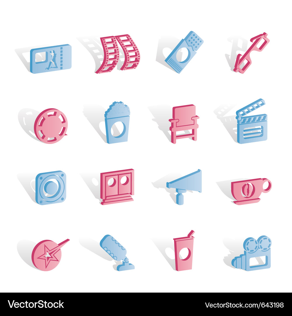 Cinema and movie Royalty Free Vector Image - VectorStock