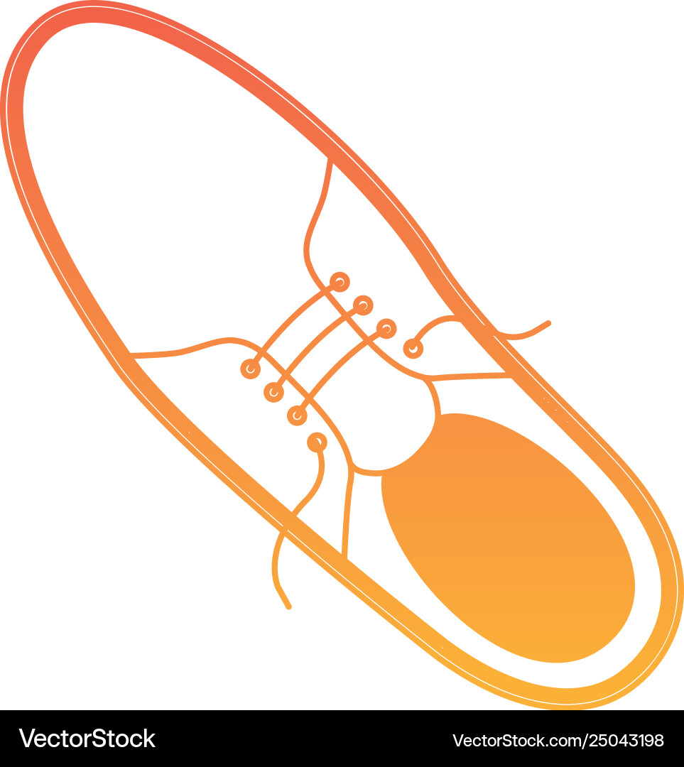 Elegant masculine single shoe Royalty Free Vector Image