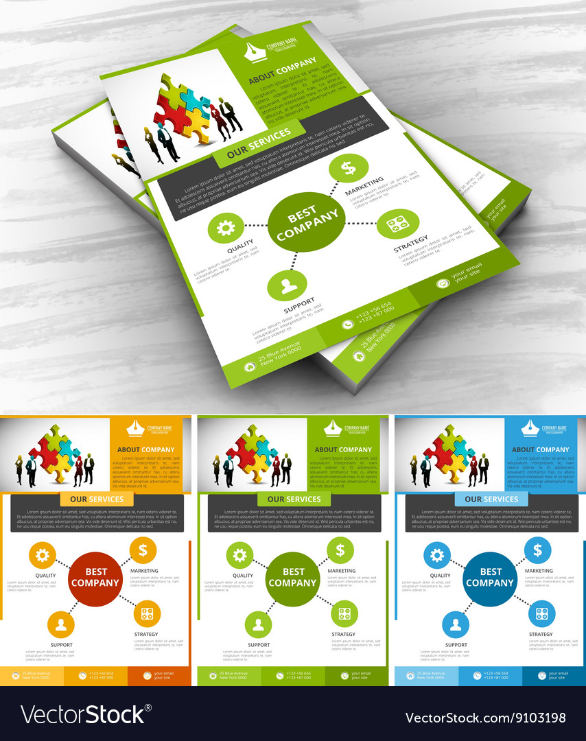 Flyer Royalty Free Vector Image - VectorStock