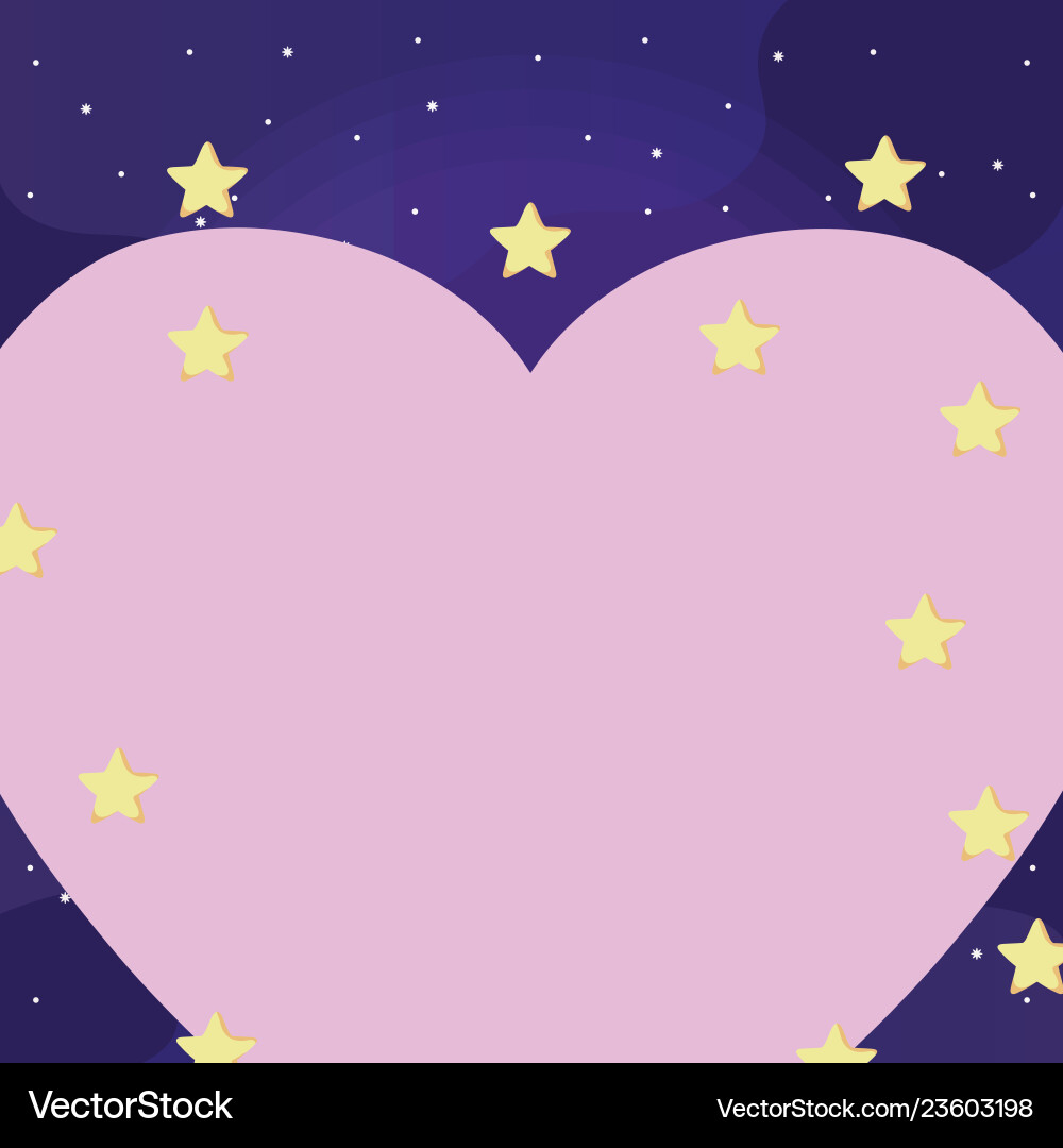 Heart and stars design Royalty Free Vector Image