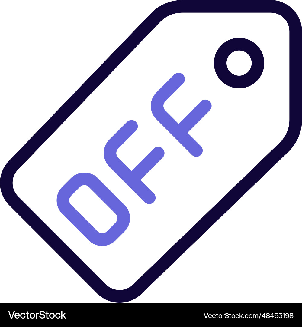 Limited discount offer labeled on tag Royalty Free Vector