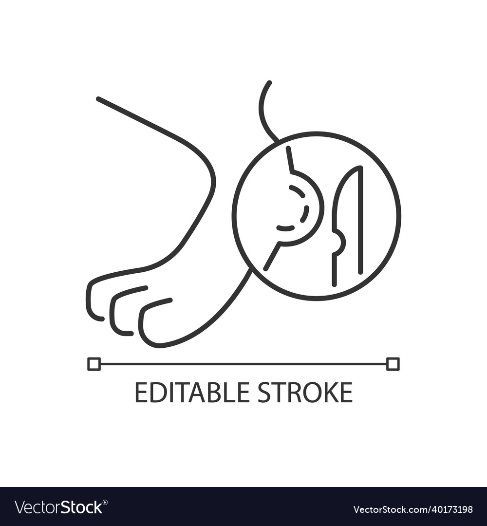 Lipoma linear icon Royalty Free Vector Image - VectorStock Lipoma linear icon Royalty Free Vector Image - VectorStock