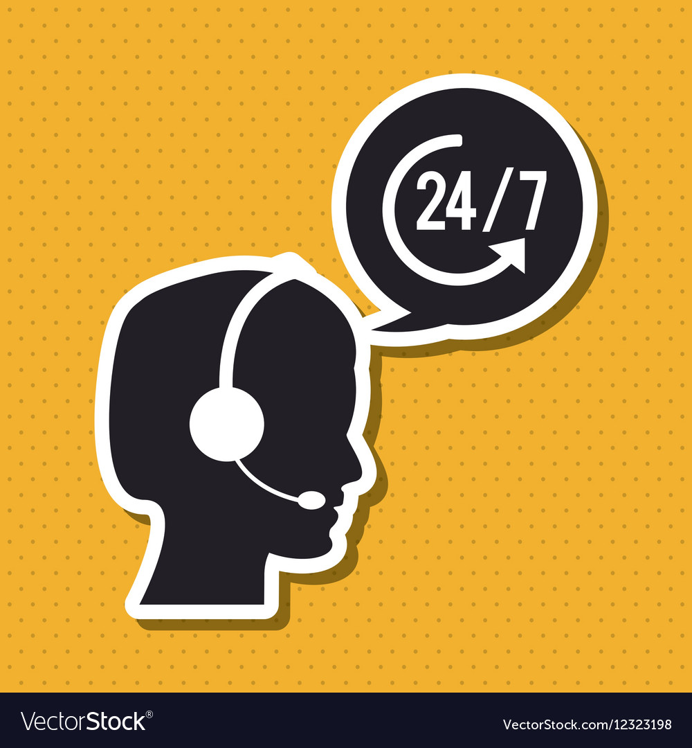 Operator icon design Royalty Free Vector Image