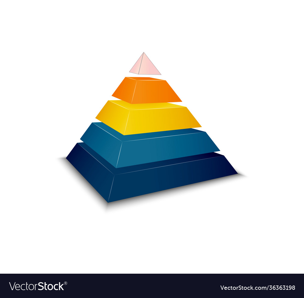Pyramid realistic Royalty Free Vector Image - VectorStock