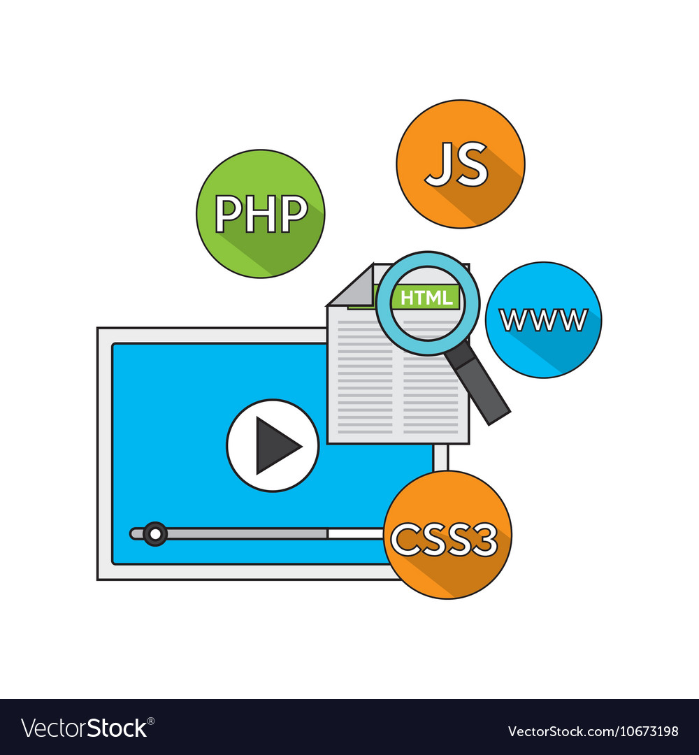 Software programming language icons Royalty Free Vector Software programming language icons Royalty Free Vector