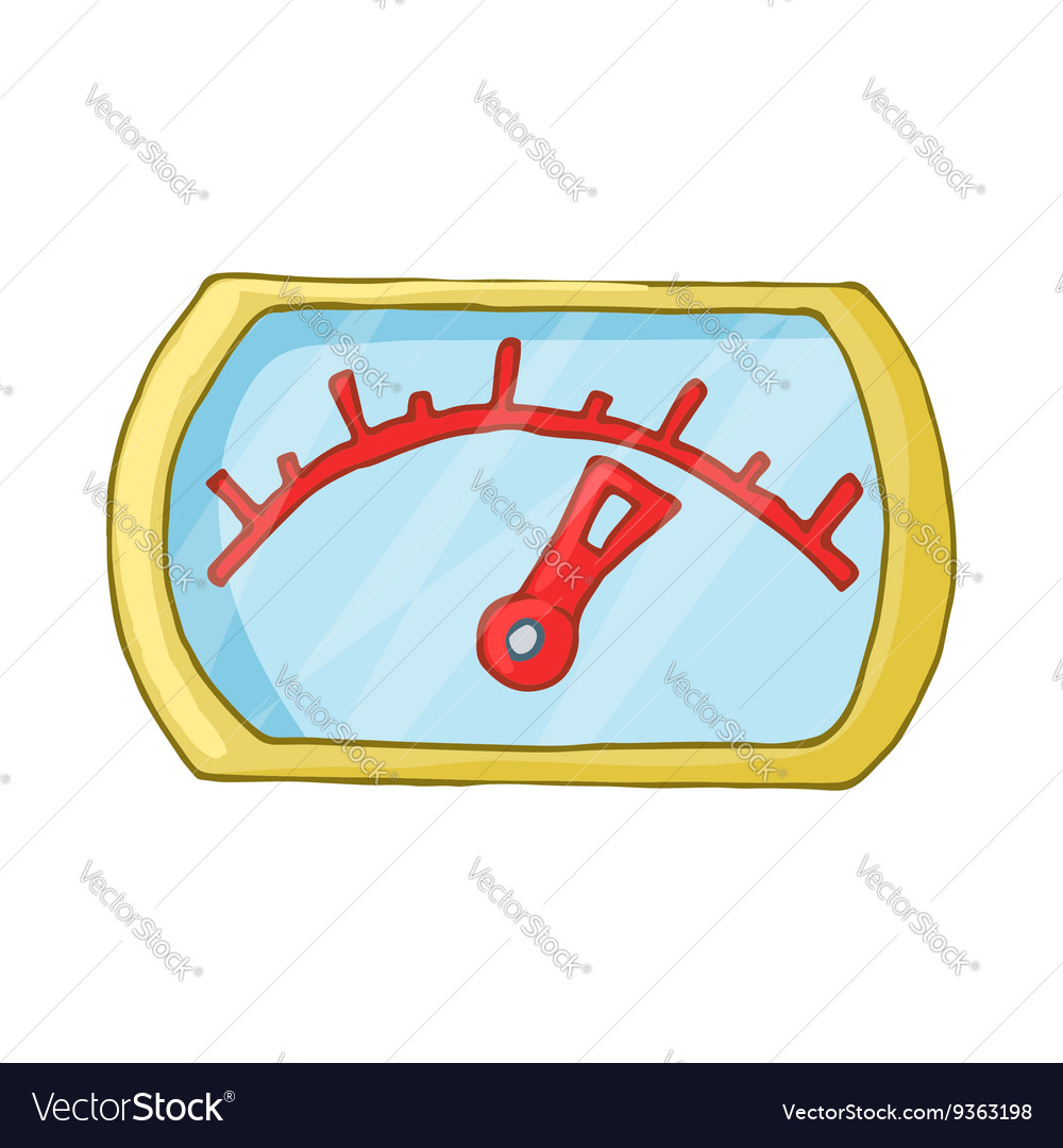 Speedometr icon cartoon style Royalty Free Vector Image Speedometr icon cartoon style Royalty Free Vector Image