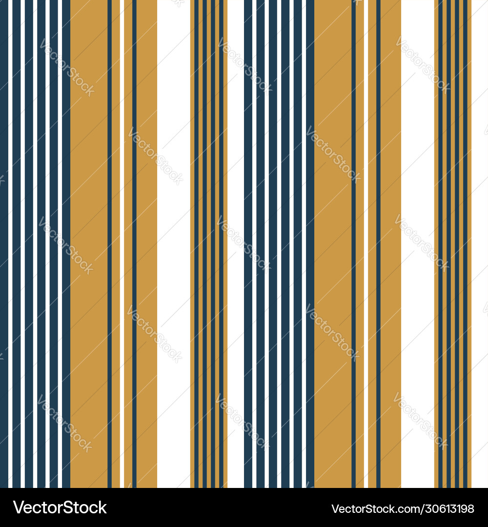 Stripe pattern seamless blue gold white Royalty Free Vector