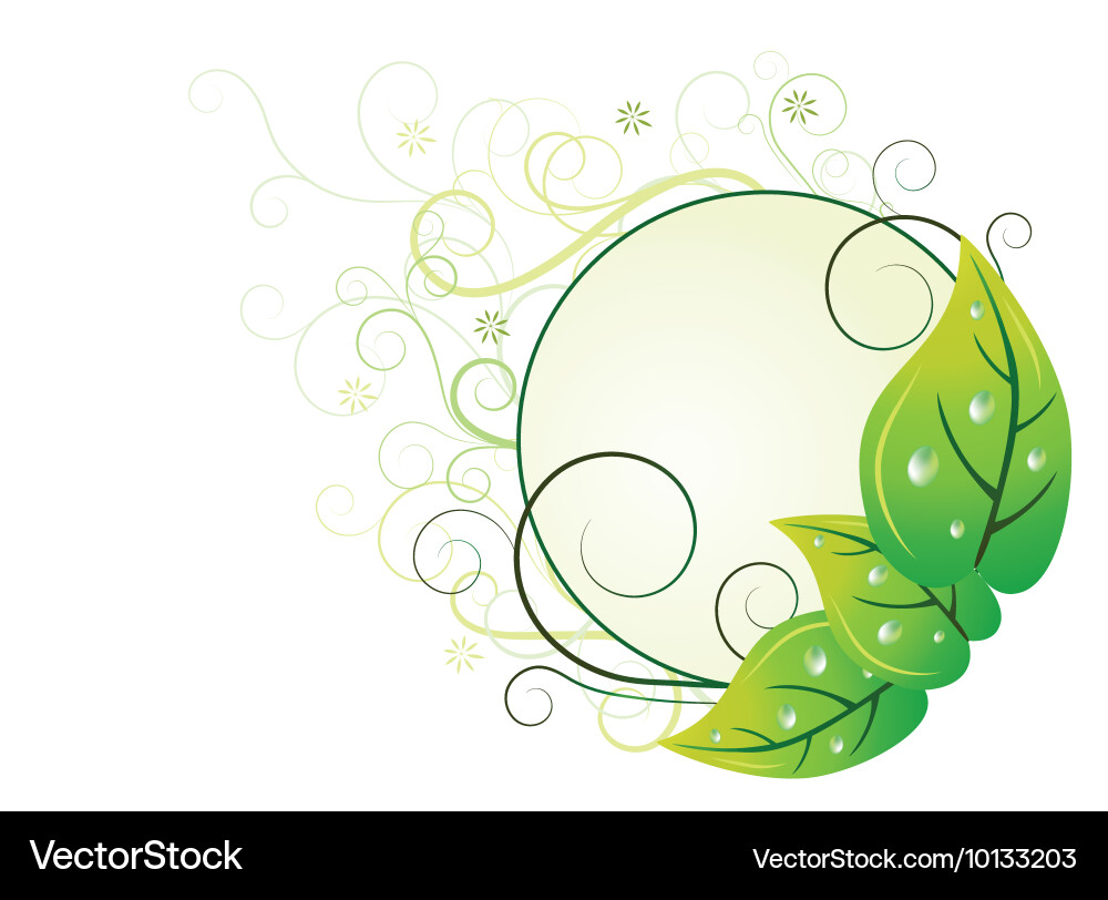 Abstract a frame with floral Royalty Free Vector Image
