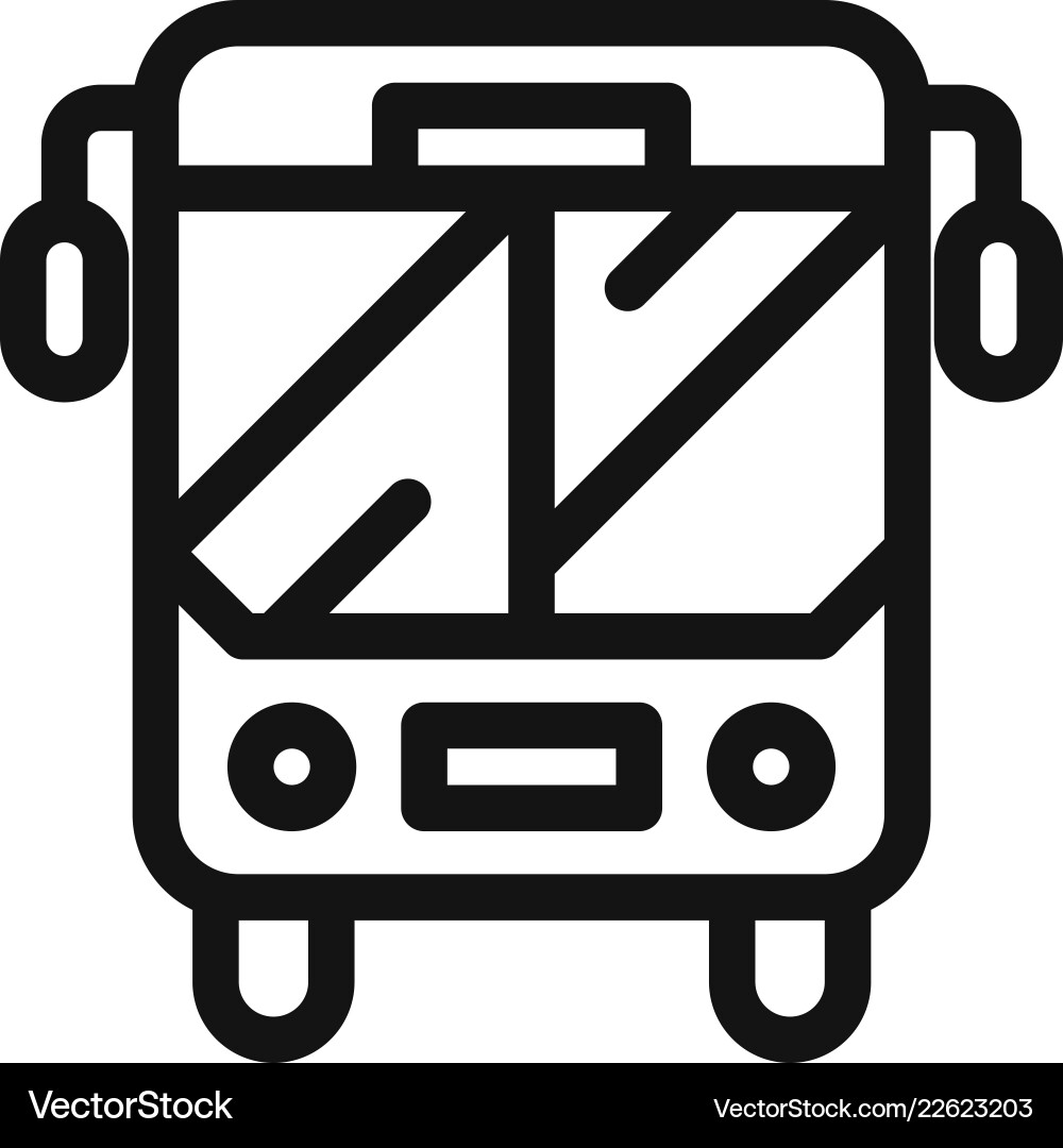 Bus icon auto bustransport symbol Royalty Free Vector Image