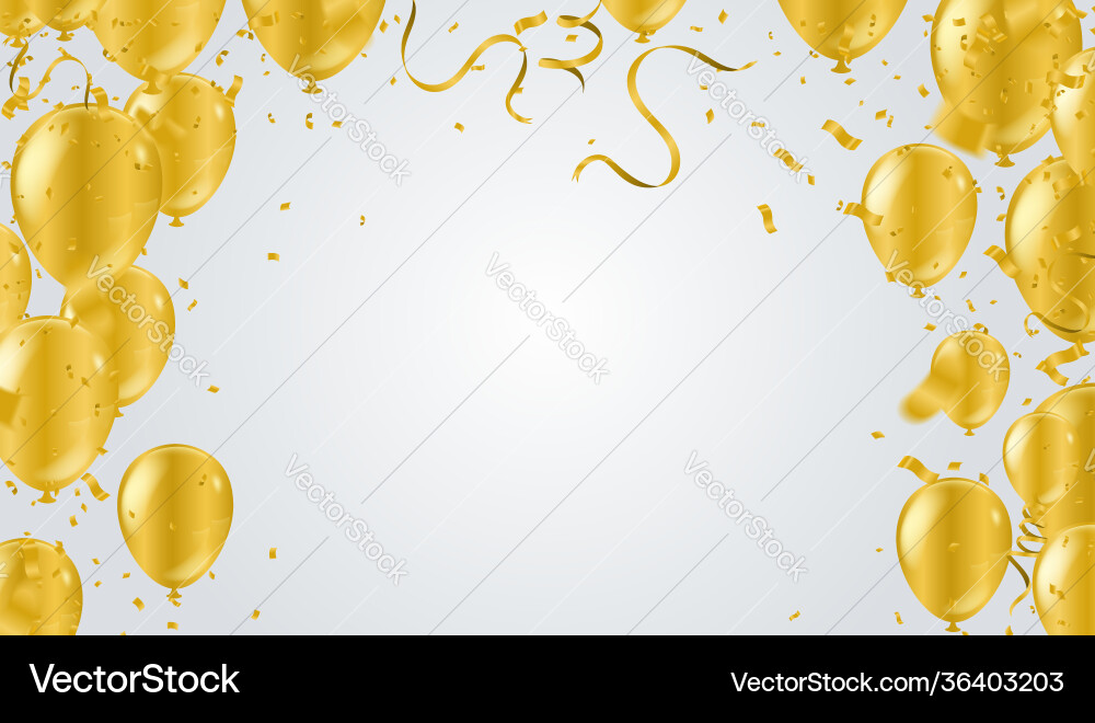Celebratory seamless banner - white yellow Vector Image
