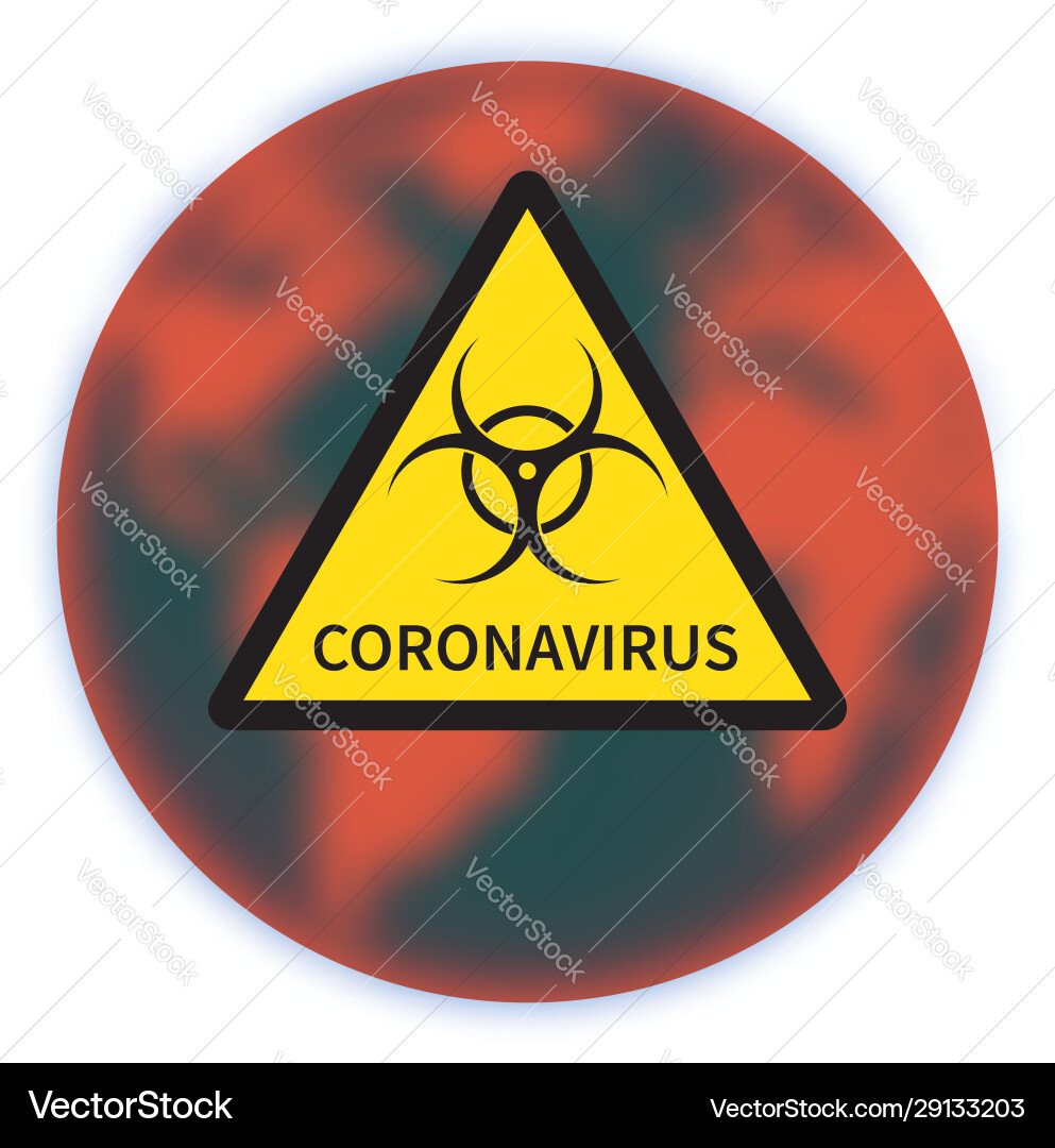 Concept coronavirus 2019 ncov biological hazard Vector Image