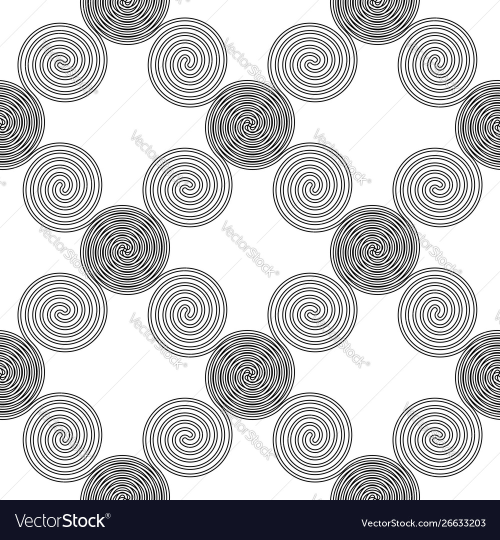 Design seamless spiral pattern Royalty Free Vector Image