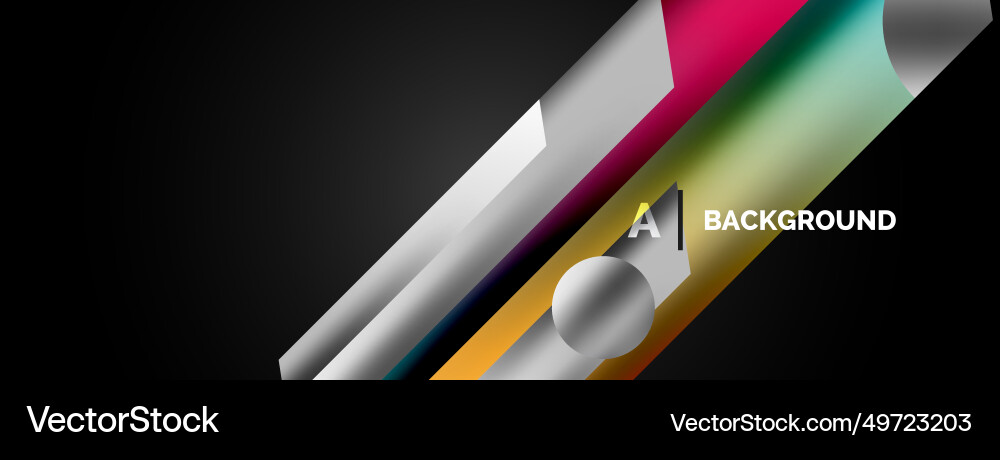 Dynamic lines geometric background visual Vector Image
