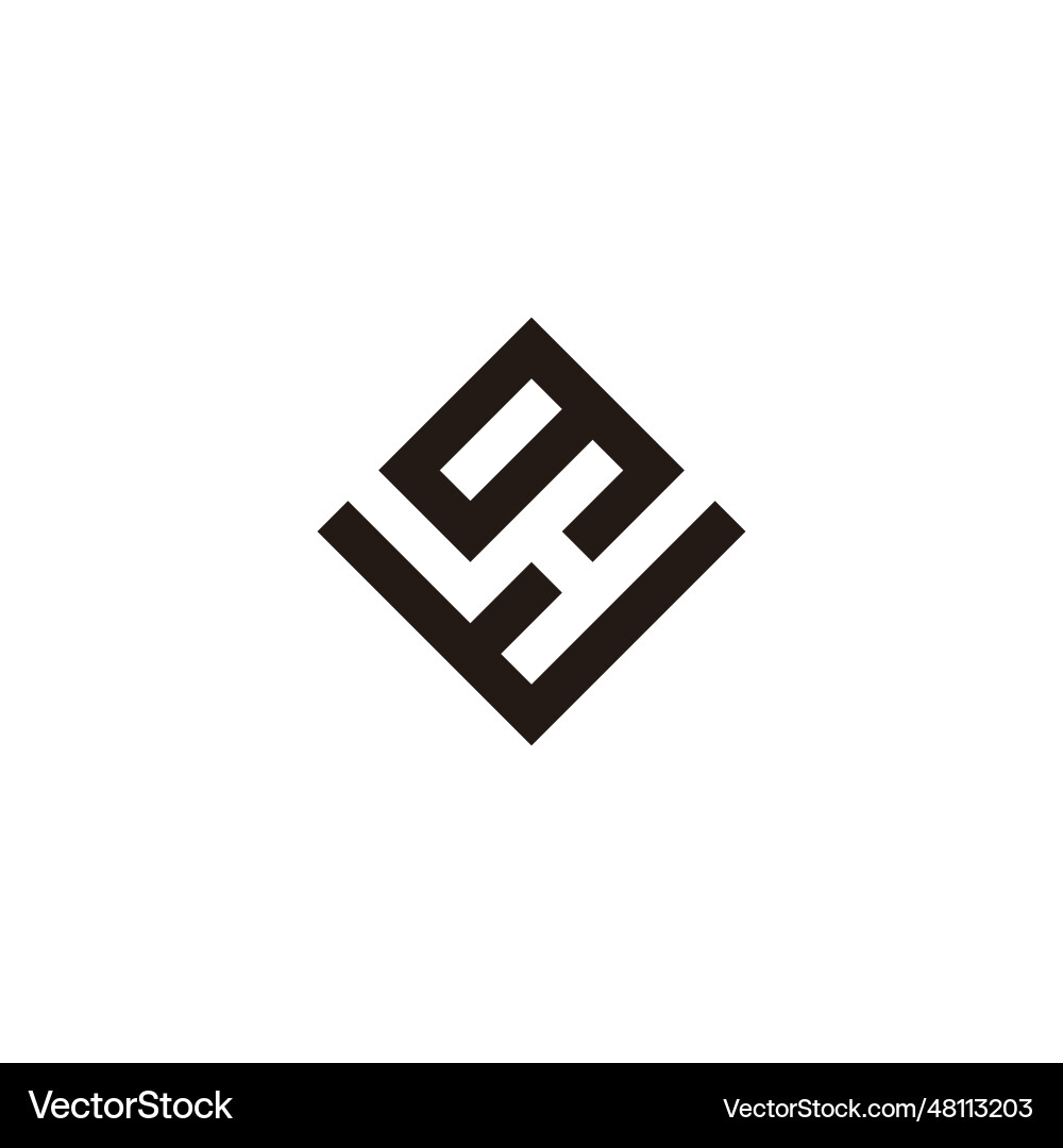 Letter tg square elegant geometric symbol simple Vector Image