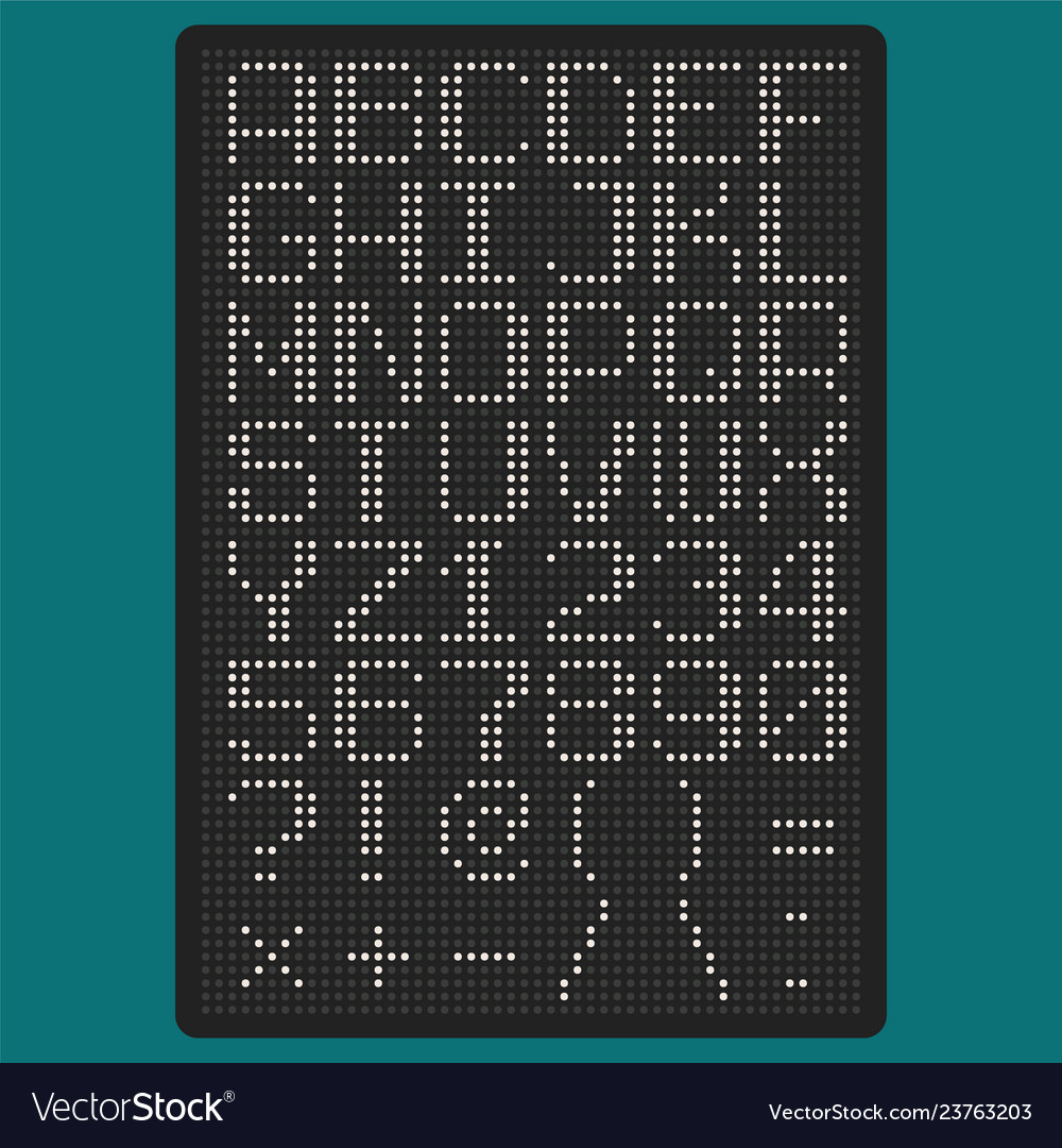 Pixel font with uppercase letters of latin Vector Image