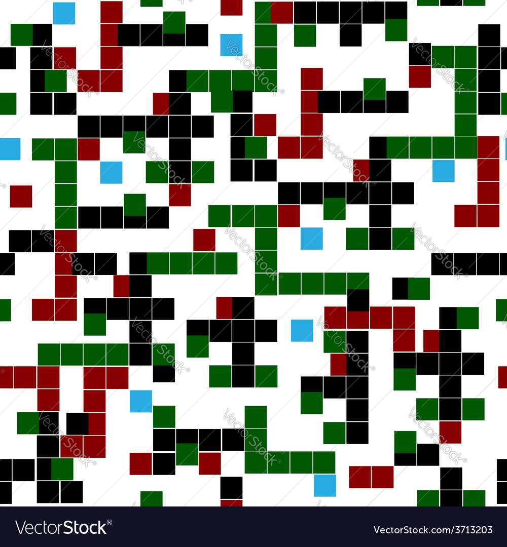 Seamless abstract pattern with squares Royalty Free Vector