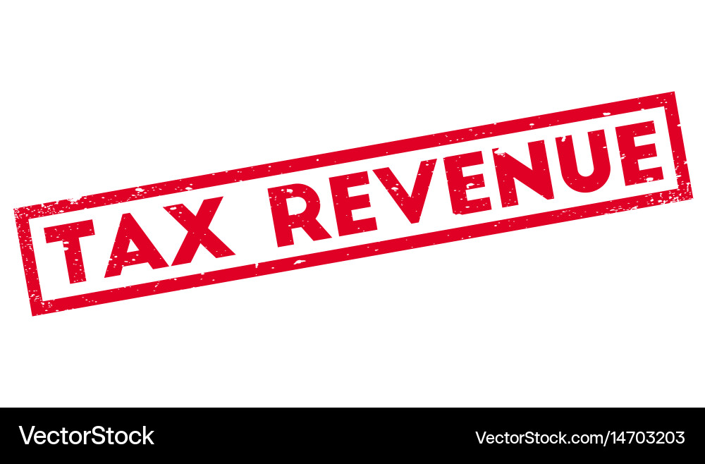 Tax revenue rubber stamp Royalty Free Vector Image