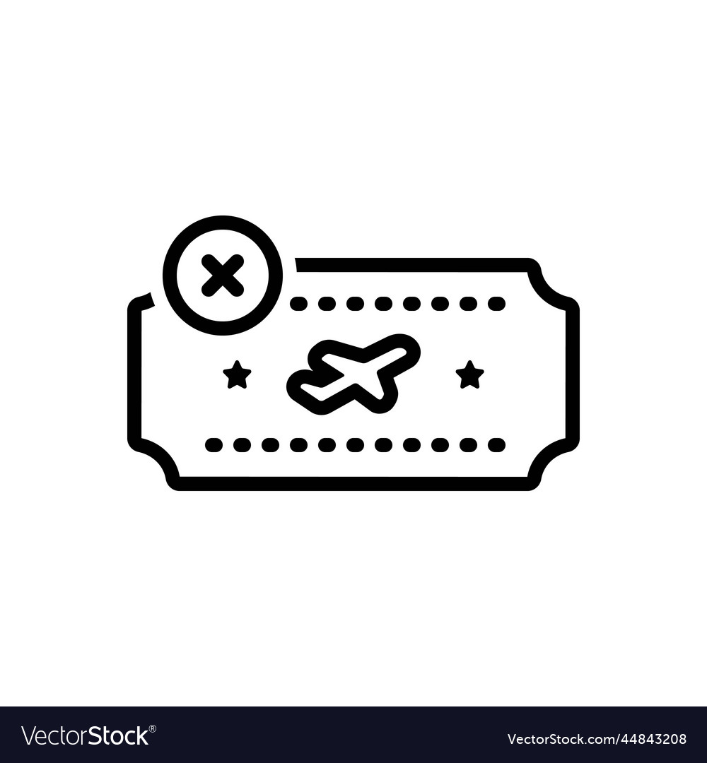 Cancelled Royalty Free Vector Image - VectorStock