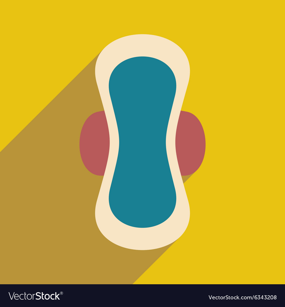 Flat with shadow icon and mobile application Vector Image