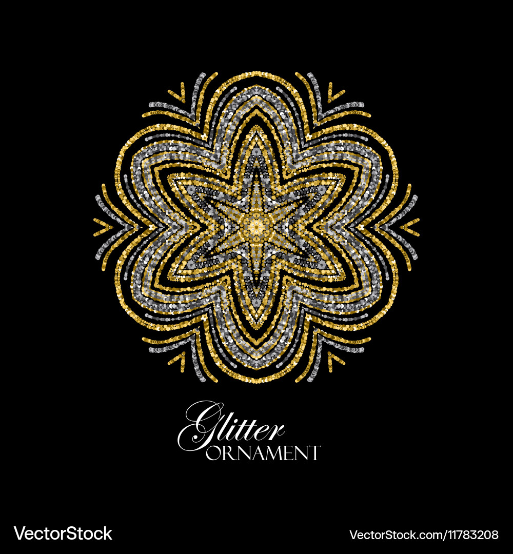 Holiday paillettes decoration Royalty Free Vector Image