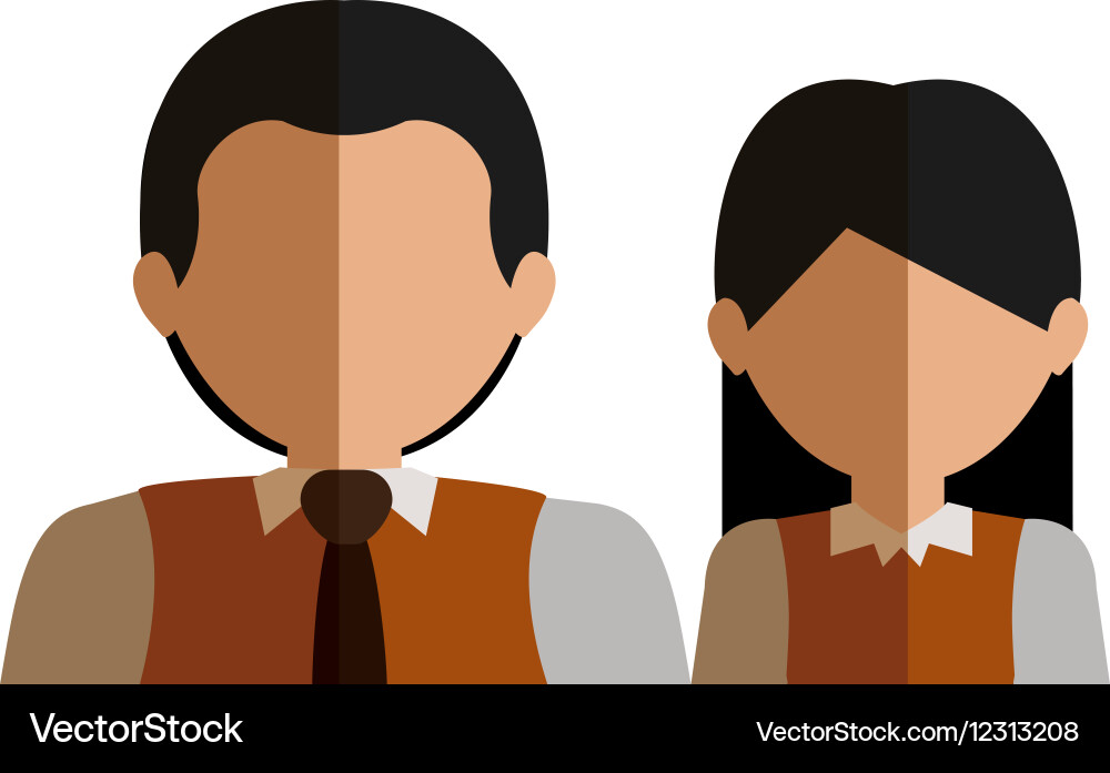 Isolated woman and man design Royalty Free Vector Image