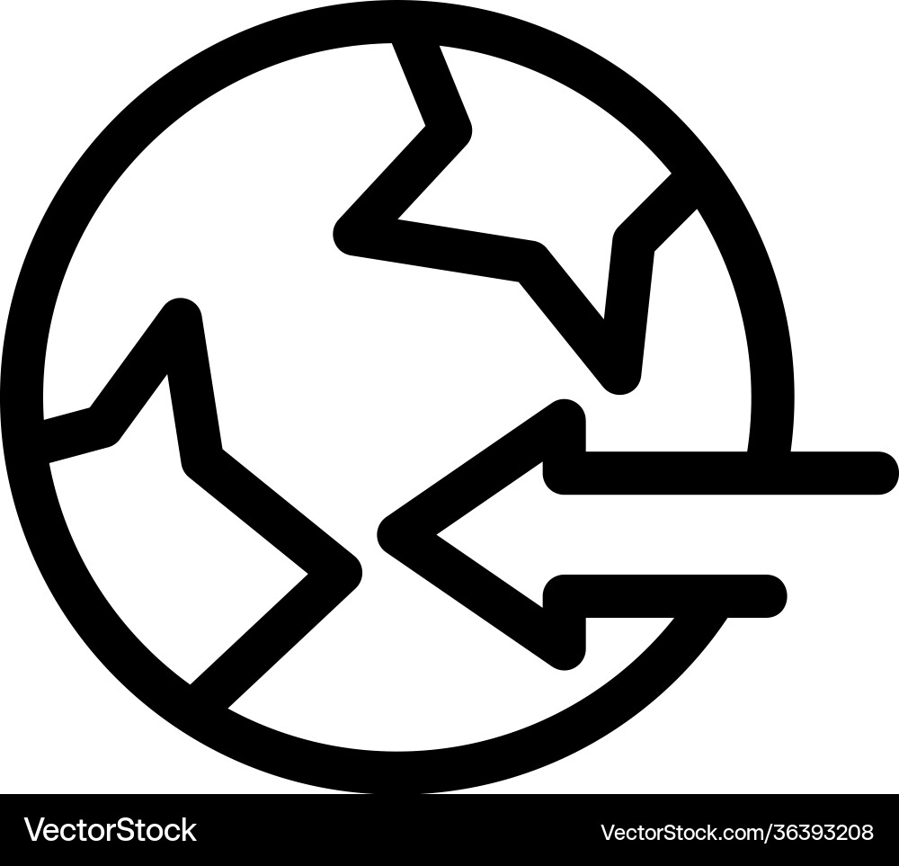 Logistics icon or logo isolated sign symbol Vector Image