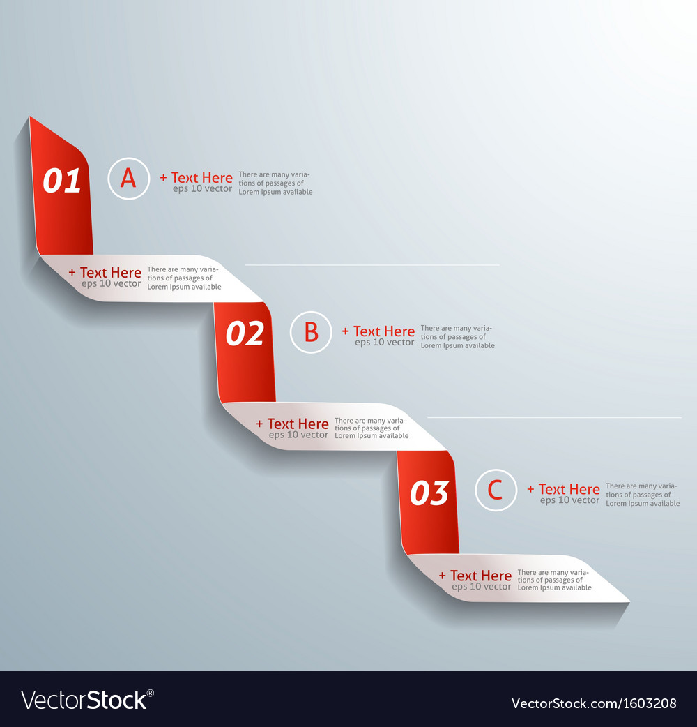 Next step arrow boxes Royalty Free Vector Image