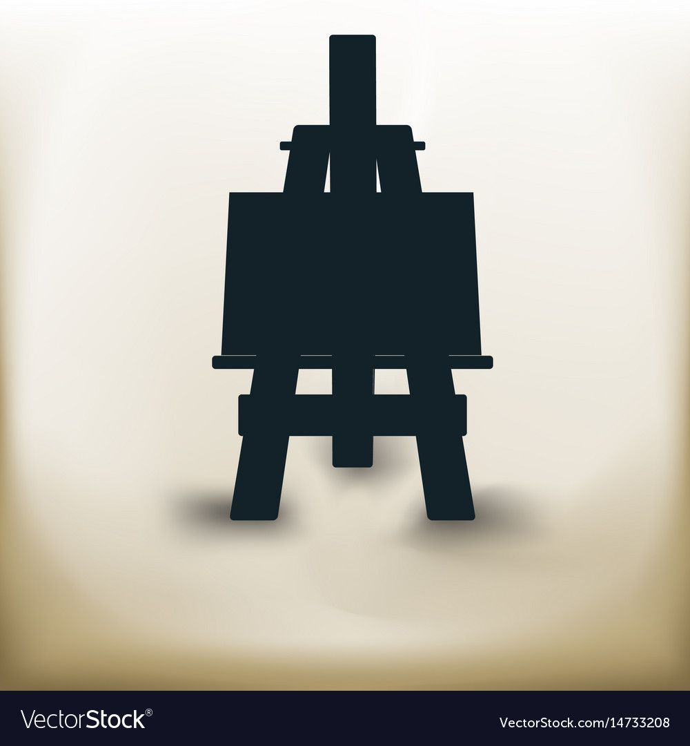 Simple easel Royalty Free Vector Image - VectorStock