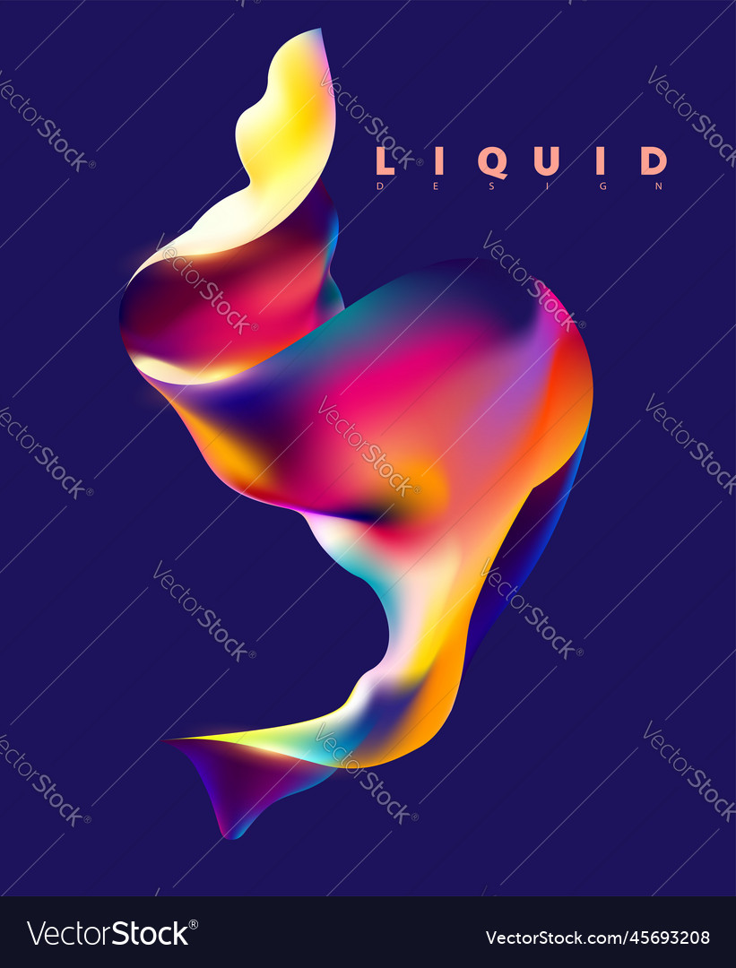 Twisted 3d shape Royalty Free Vector Image - VectorStock