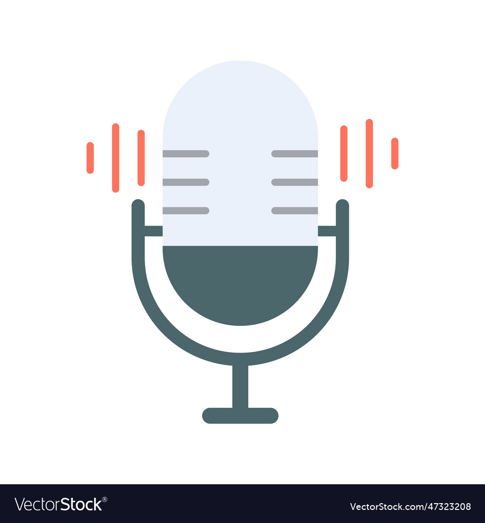 Voice recorder icon image Royalty Free Vector Image