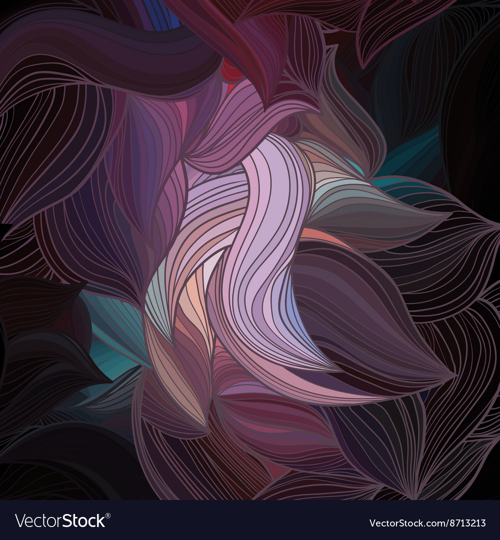 Abstract hand-drawn wave pattern Royalty Free Vector Image