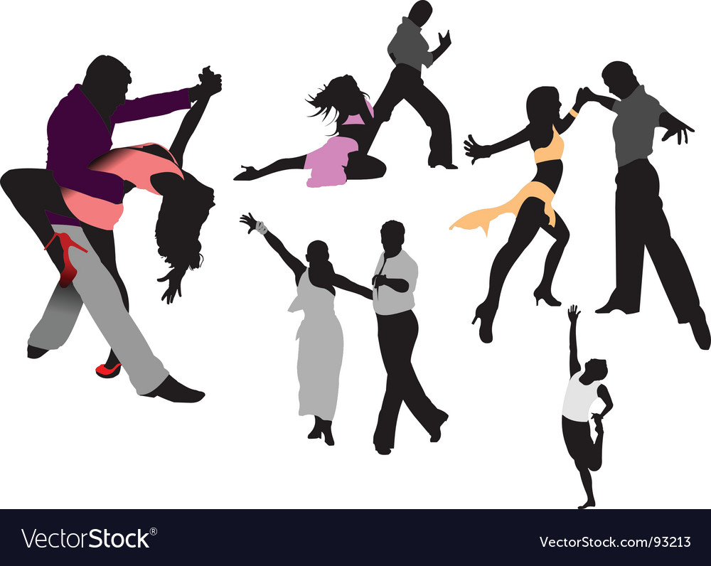 Dancers Royalty Free Vector Image - VectorStock