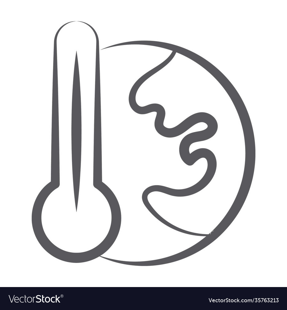 Global temperature Royalty Free Vector Image - VectorStock
