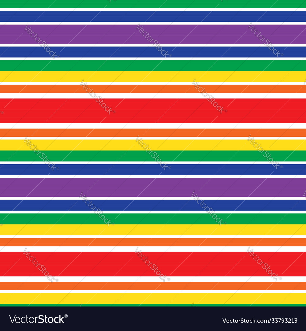 Rainbow stripe seamless pattern background Vector Image