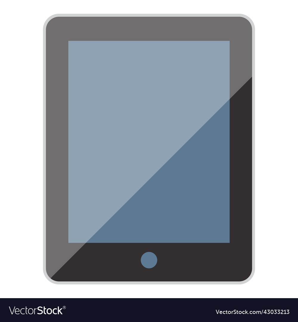 Tablet flat icon Royalty Free Vector Image - VectorStock