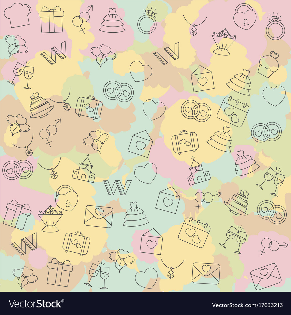 Wedding background Royalty Free Vector Image - VectorStock