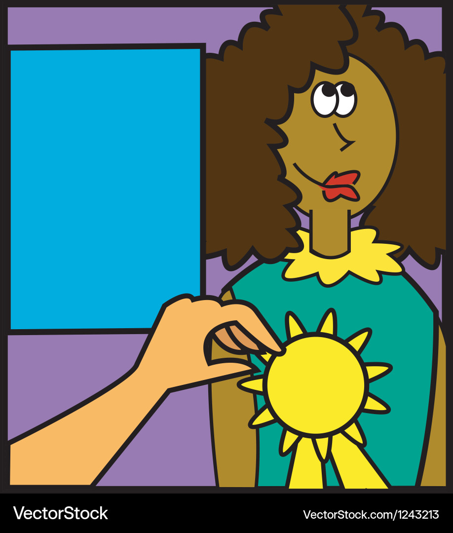 Woman receiving award Royalty Free Vector Image