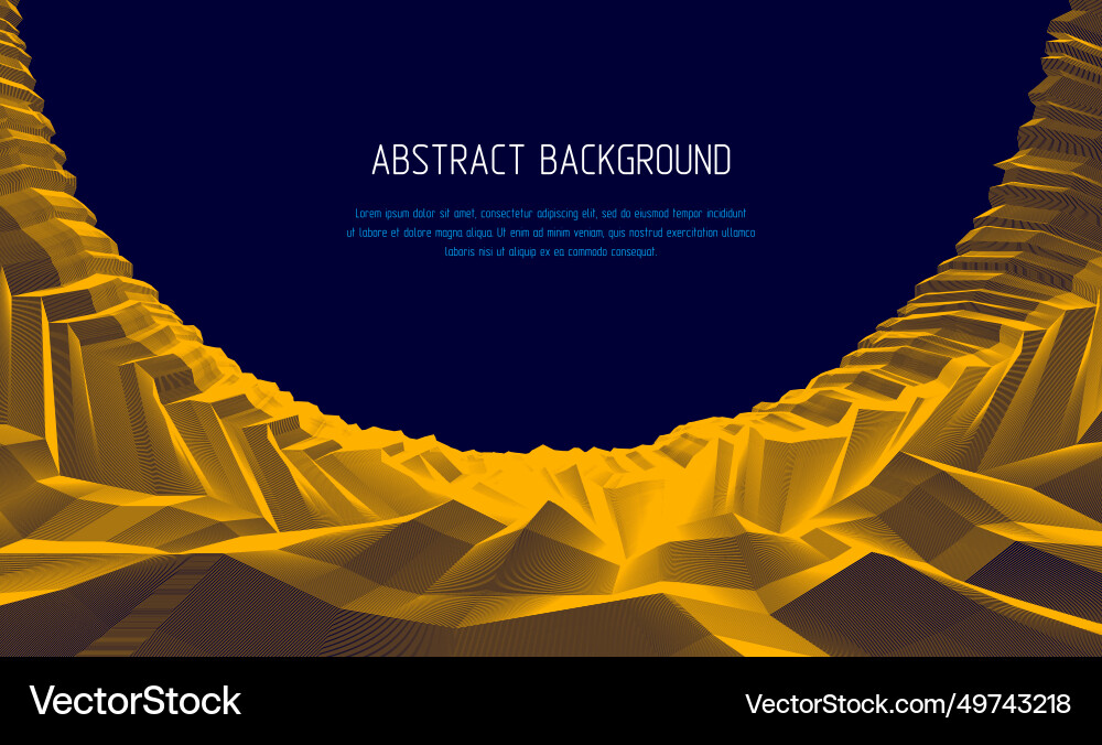 Abstract background with fantastic landscape Vector Image
